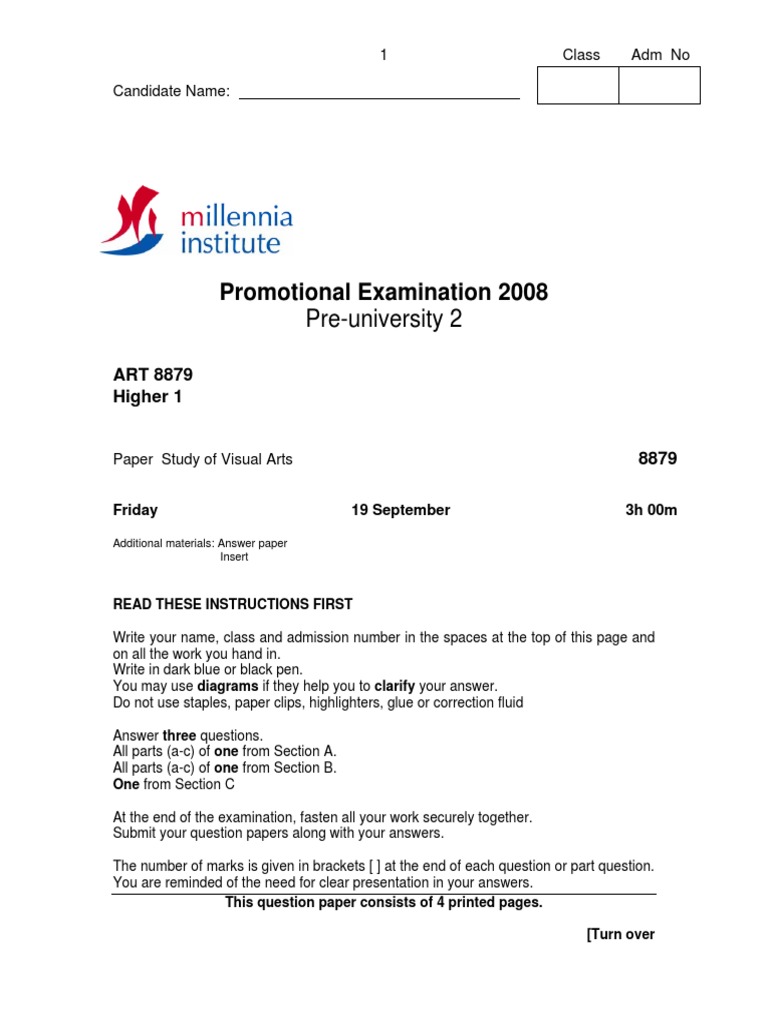 Promotional Examination 2008: Pre-University 2 | Download Free PDF ...