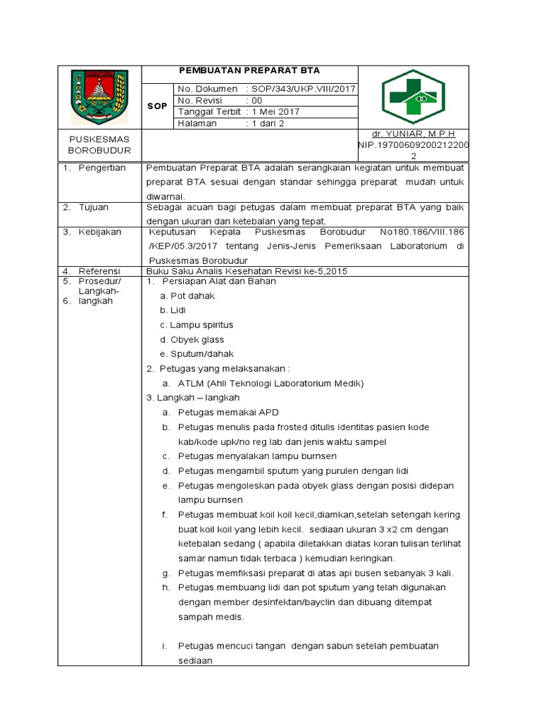 8.1.2 EP 2 Pembuatan Preparat BTA | PDF