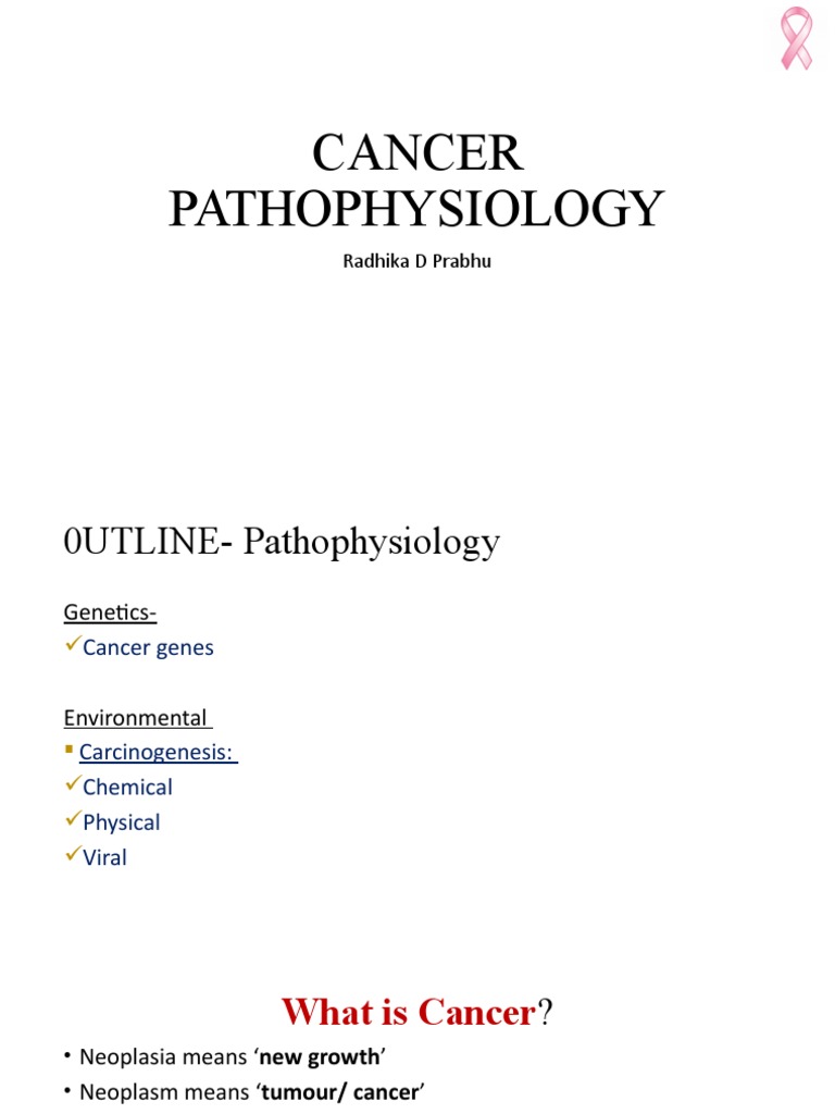 Cancer Pathophysiology 4th Sem | PDF | Neoplasms | Carcinogen