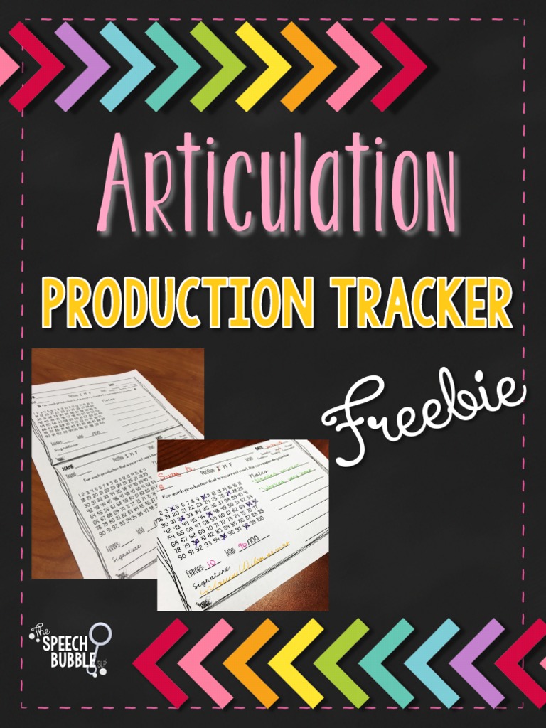 Articulation Production Tracker Sheets | PDF | Linguistics | Cognition