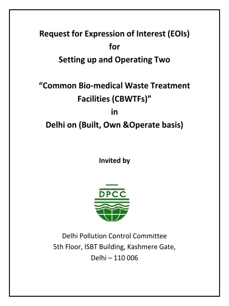 Delhi Waste Management Tender | PDF | Environmental Impact Assessment ...