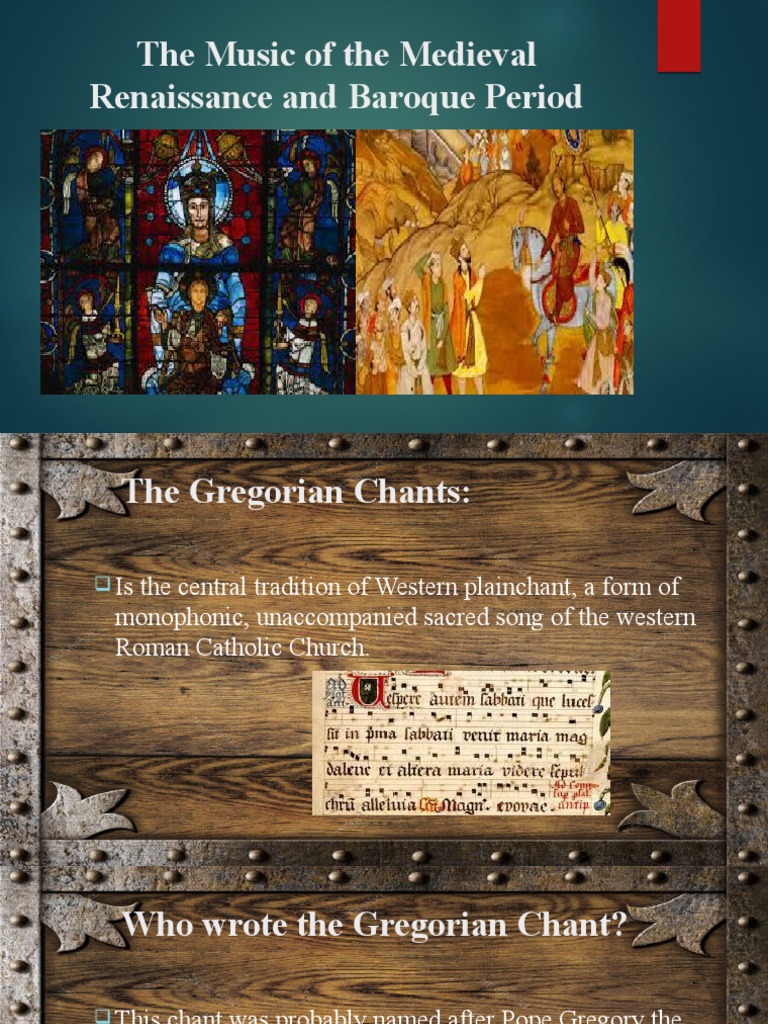 The Music of The Medieval Renaissance and Baroque Grade 9 1st Quarter ...