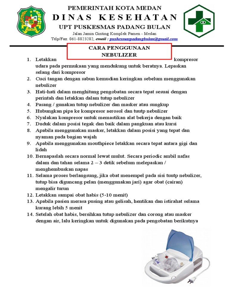 Penggunaan Nebulizer | PDF