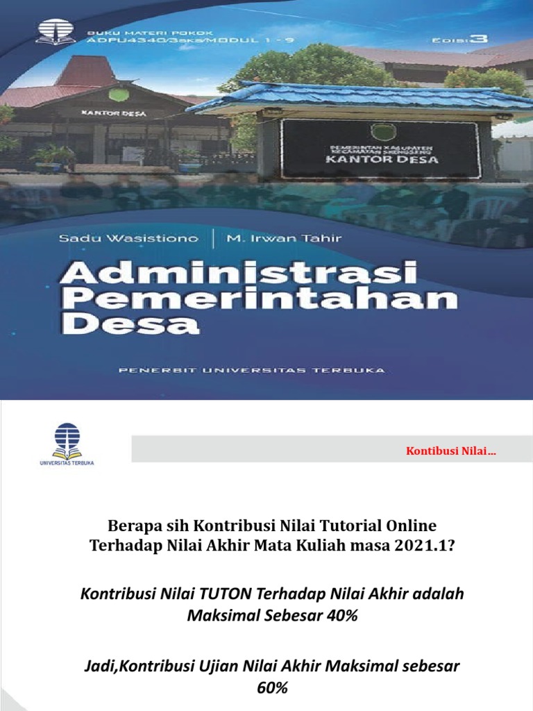 TUWEB 1 Administrasi Pemerintahan Desa | PDF