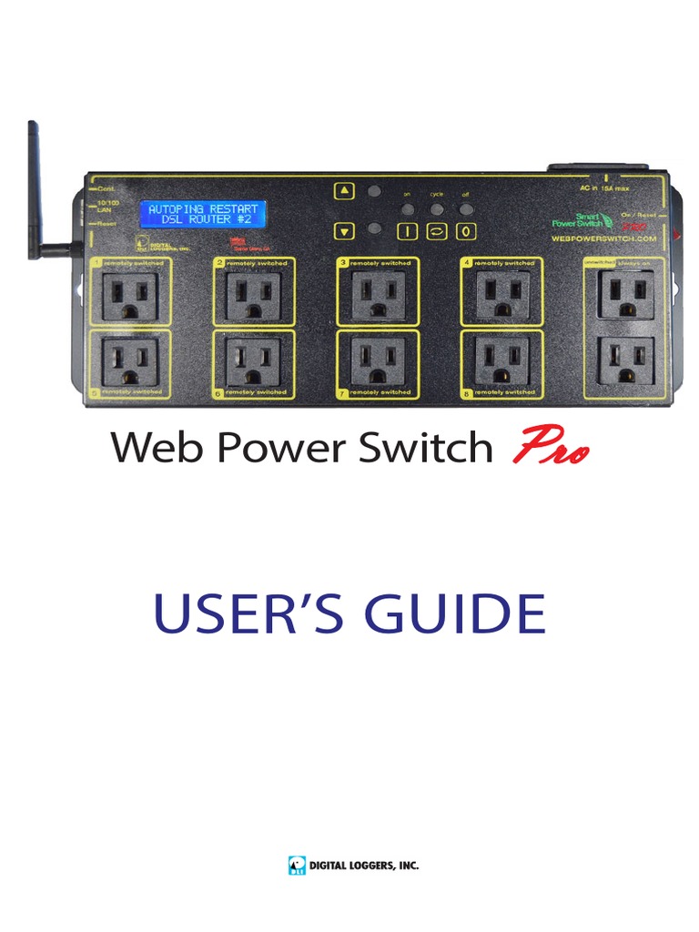 User'S Guide: Web Power Switch | PDF | Internet & Web | World Wide Web