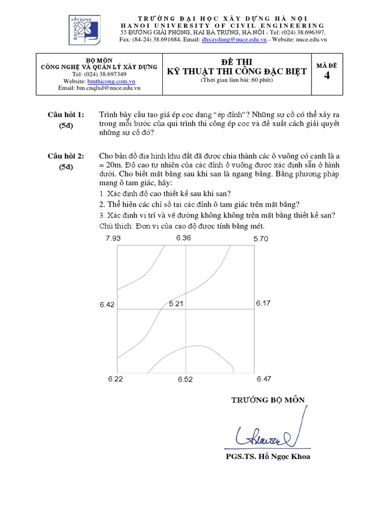 Đề thi môn KTTC đặc biệt 4 | PDF