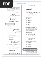 Formulario Tema 1. Radicales | PDF | Enseñanza de matemática