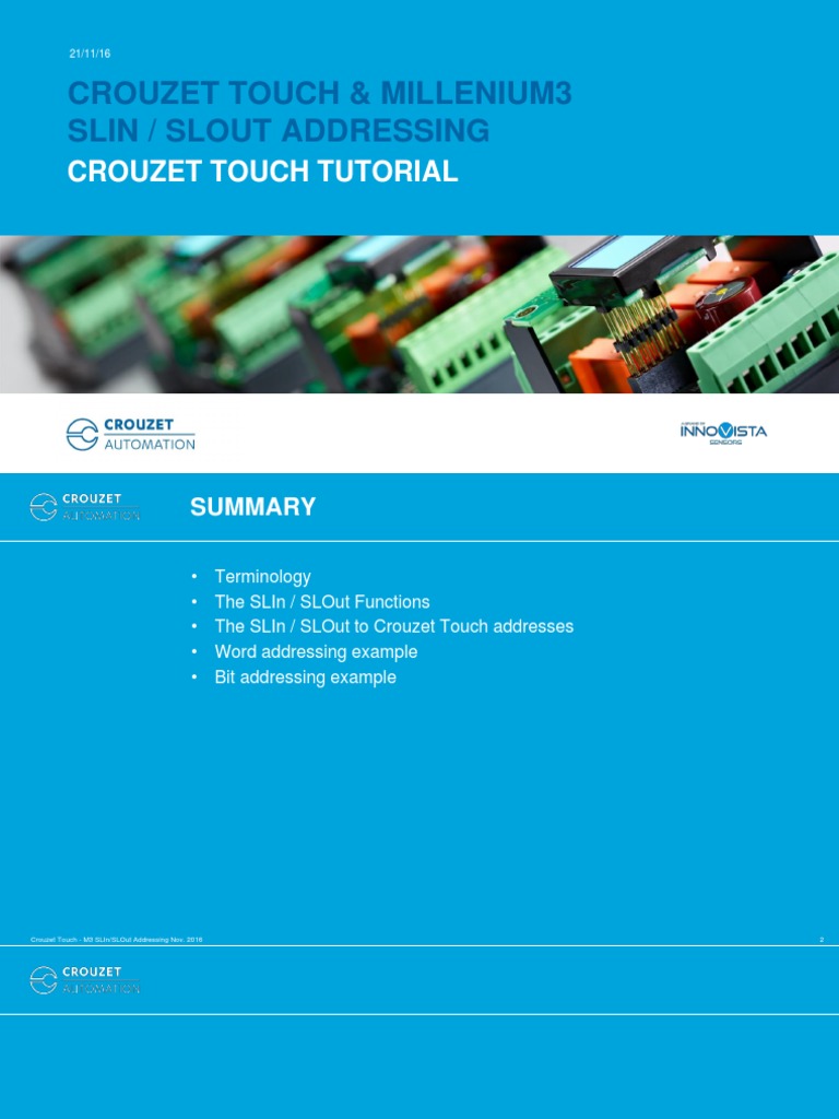 Crouzet Touch M3 SLIn SLOut | PDF | Information Age | Computer Hardware