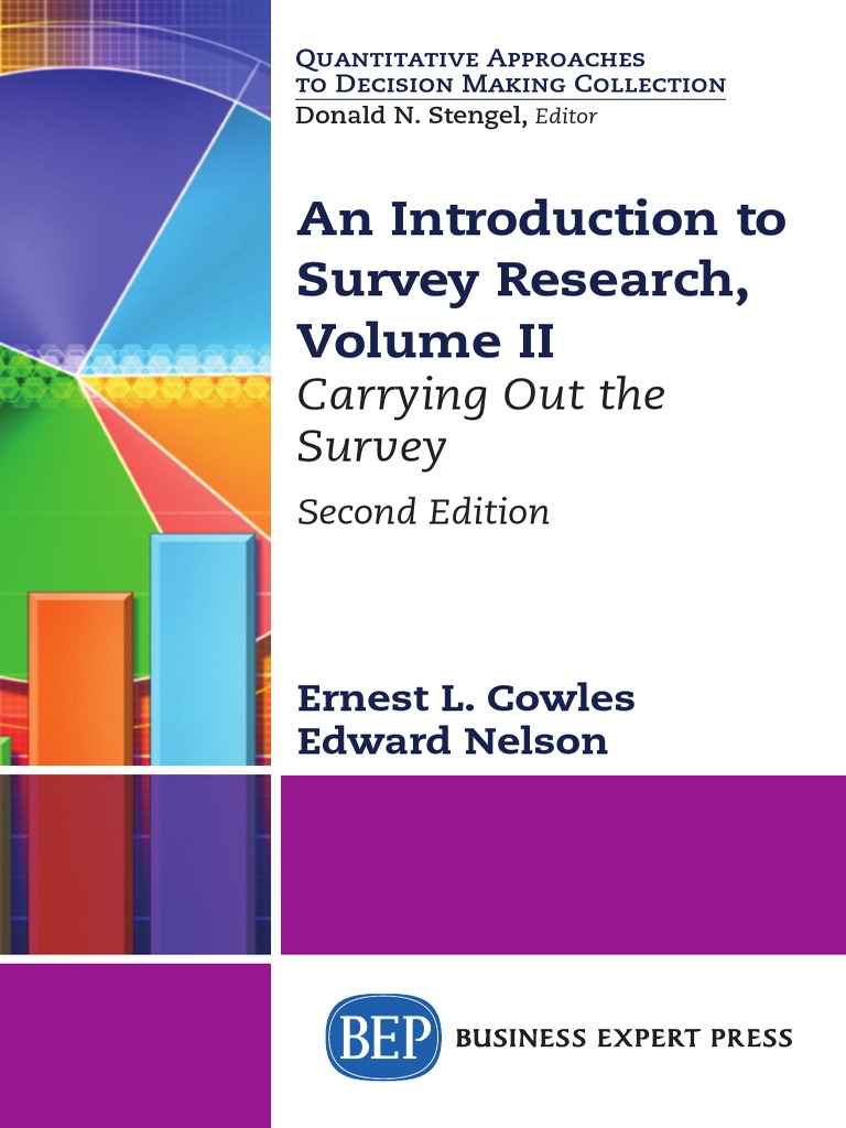 Cowles e Nelson (2019) - Survey Research | PDF | Survey Methodology ...