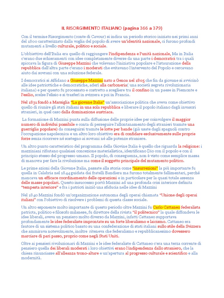 Il Risorgimento | PDF