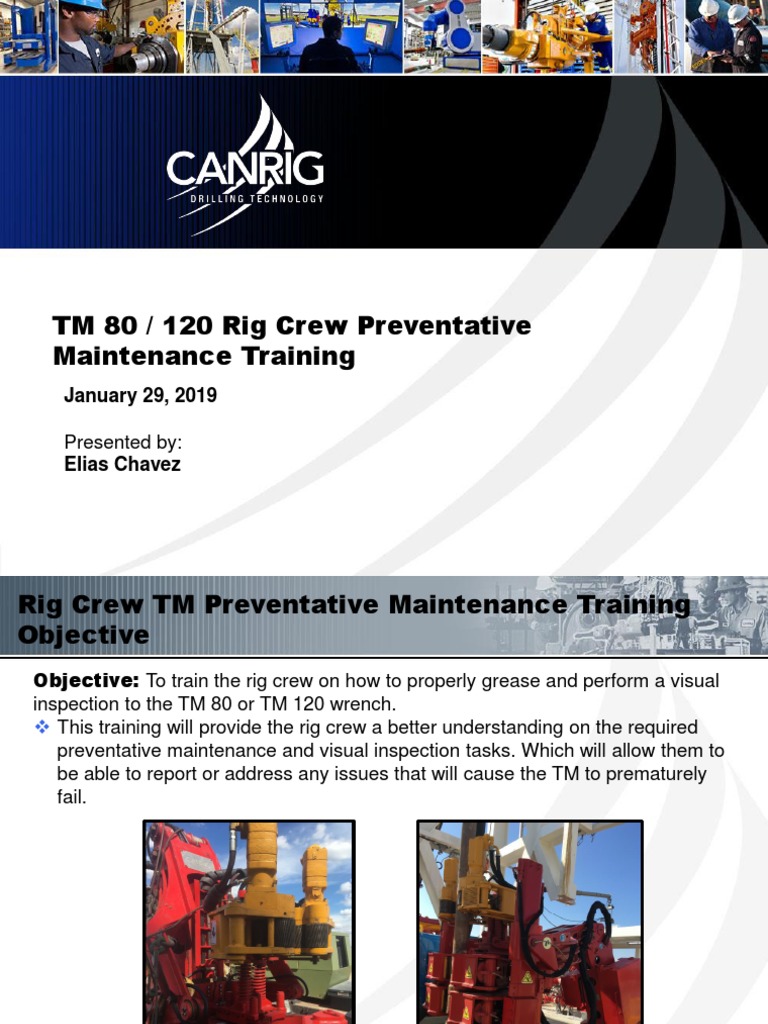 Rig Crew TM Maintenance Training Revised | PDF | Mechanical Engineering