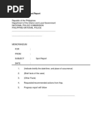 Sample Format of After Operation Report | PDF | Business | Finance ...