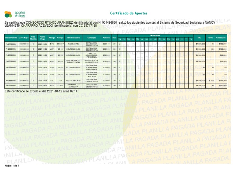 SS Nancy Chaparro Septiembre 2021 | PDF