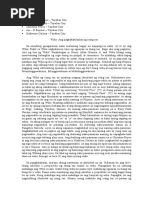 Bionote Example Tagalog | PDF