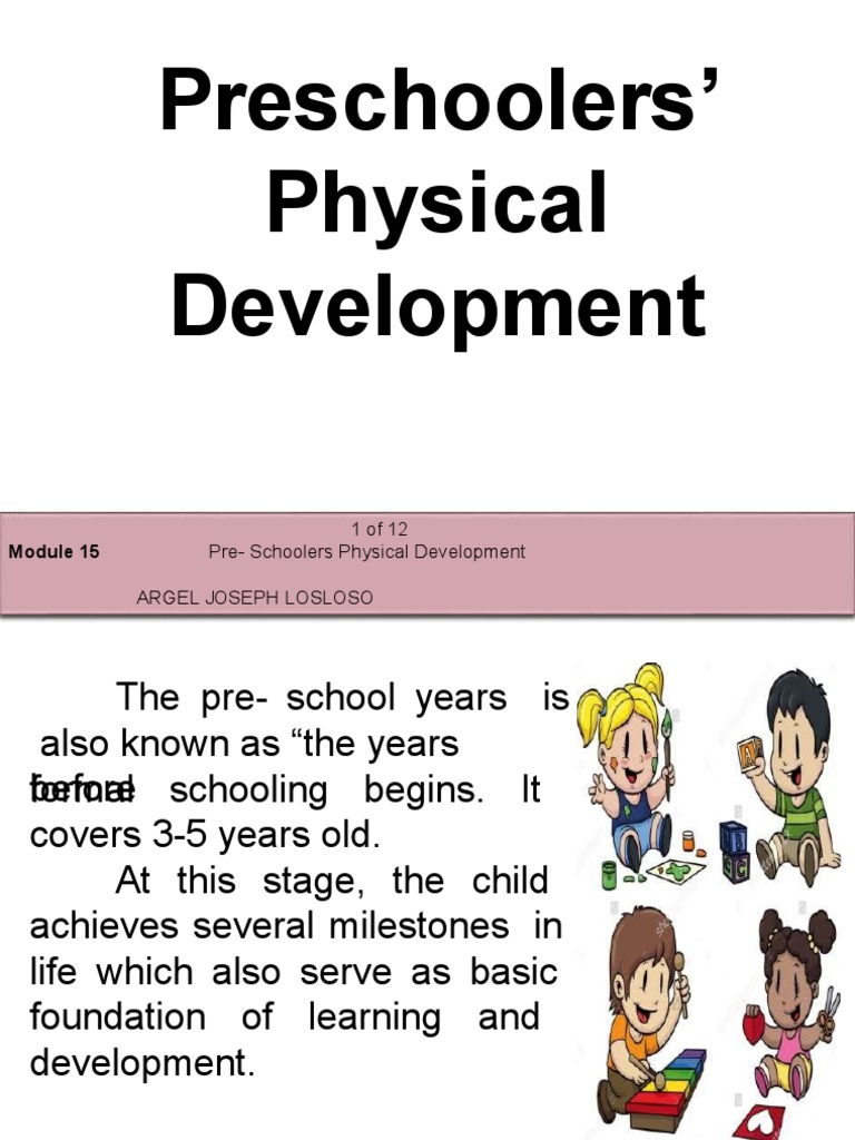 Preschoolers' Physical Development: 1 of 12 Pre-Schoolers Physical ...
