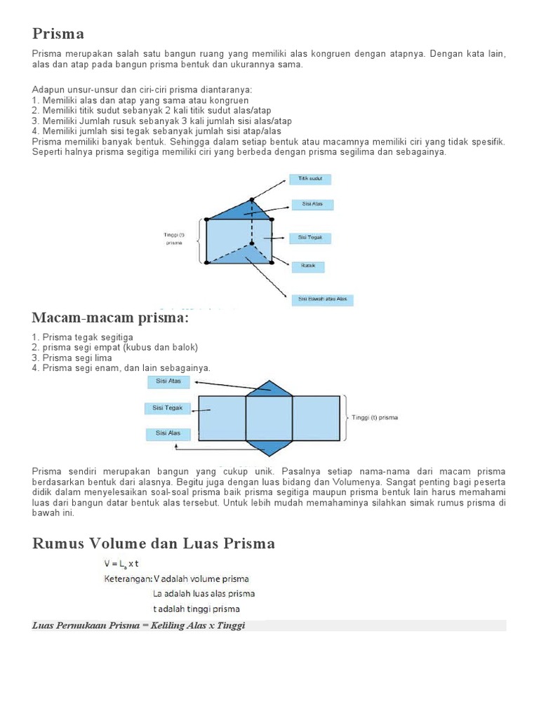 Materi Prisma | PDF