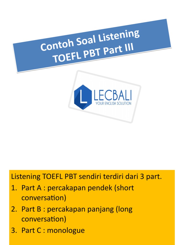 Contoh Soal Long Conversation | PDF | Test (Assessment) | Multiple Choice