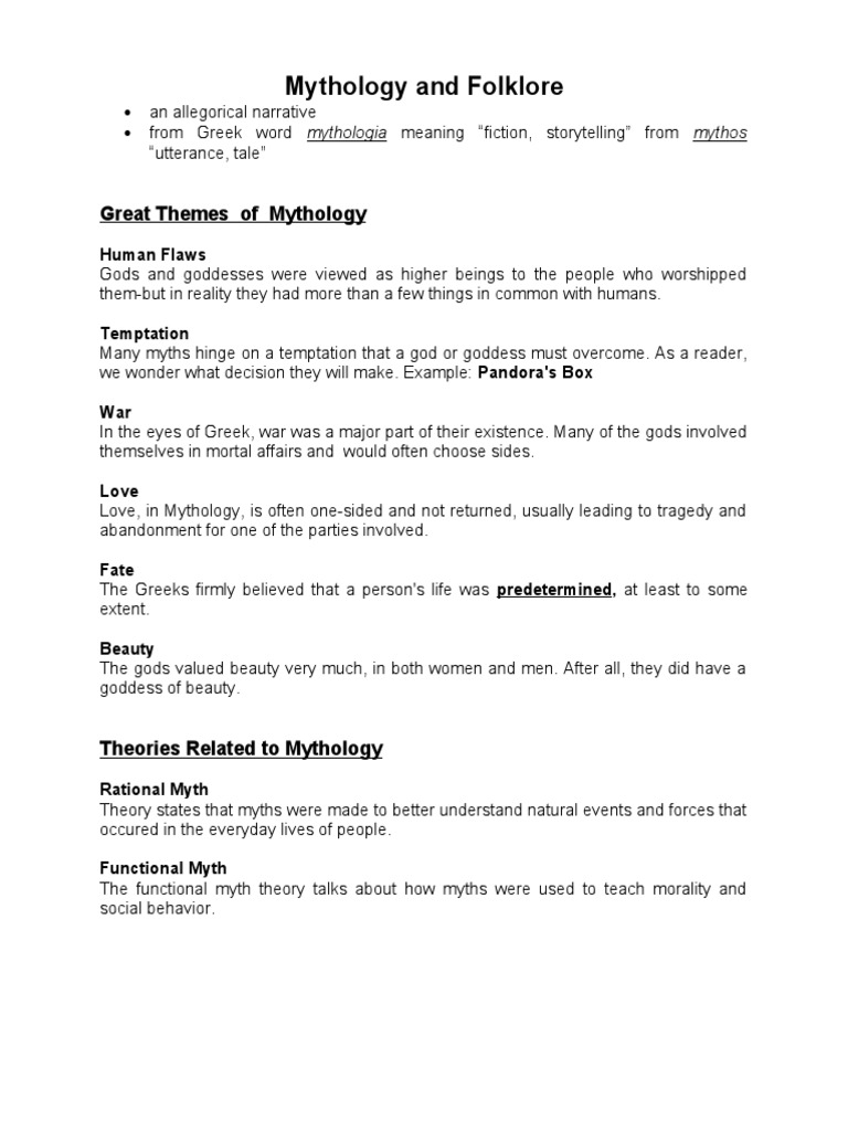 Mythology and Folklore | PDF | Greek Mythology | Iliad