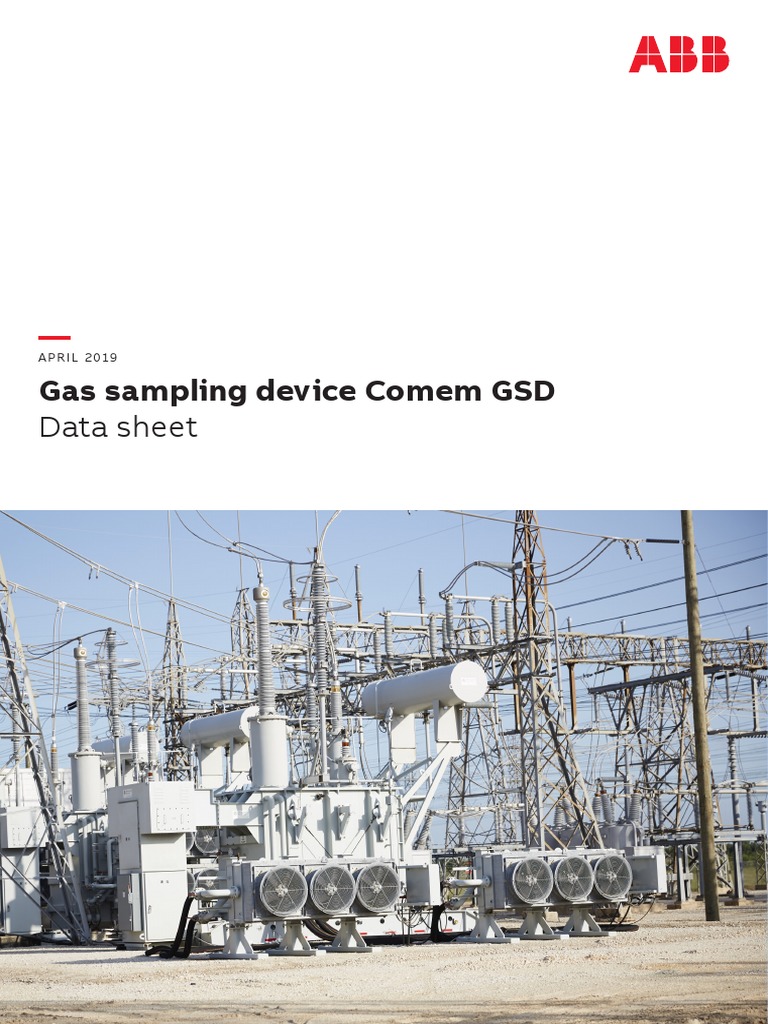 Gas Sampling Device Comem GSD: Data Sheet | PDF | Pipe (Fluid ...