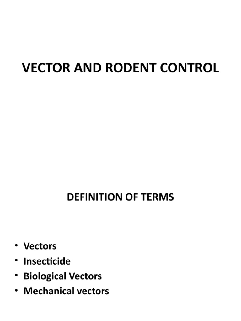 Vector and Rodent Control | PDF | Mosquito | Vector (Epidemiology)