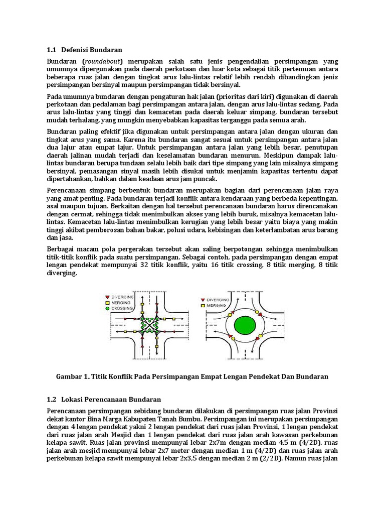 Perencanaan Bundaran | PDF
