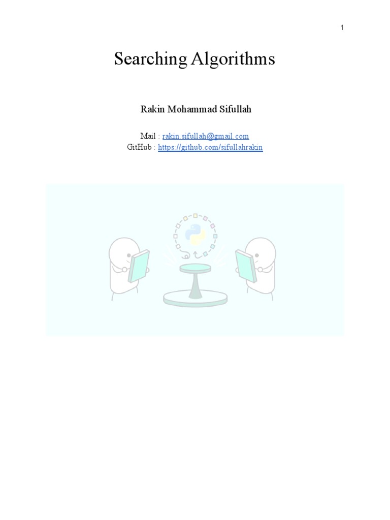 Searching Algorithms Pdf Mathematical Logic Computer Science 