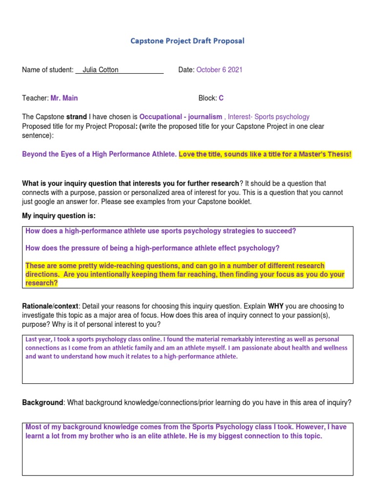 CLC 12 - Capstone Project Draft Proposal | PDF | Critical Thinking | Journalism