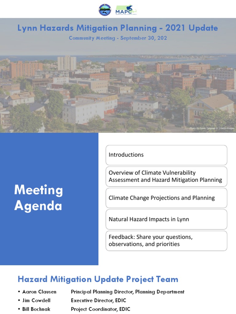 Lynn Hazards Mitigation Planning Public Meeting - Sept 30, 2021 ...