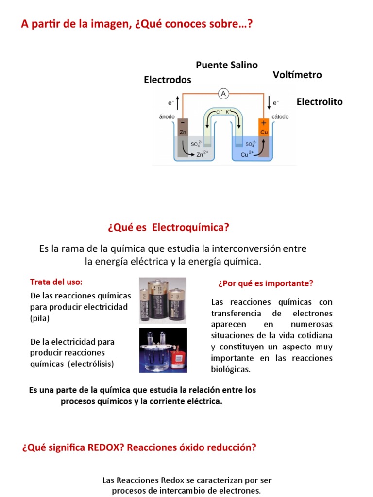 Electroquimica | PDF | Redox | Química