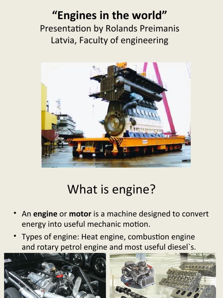 Types and History of Engines | PDF