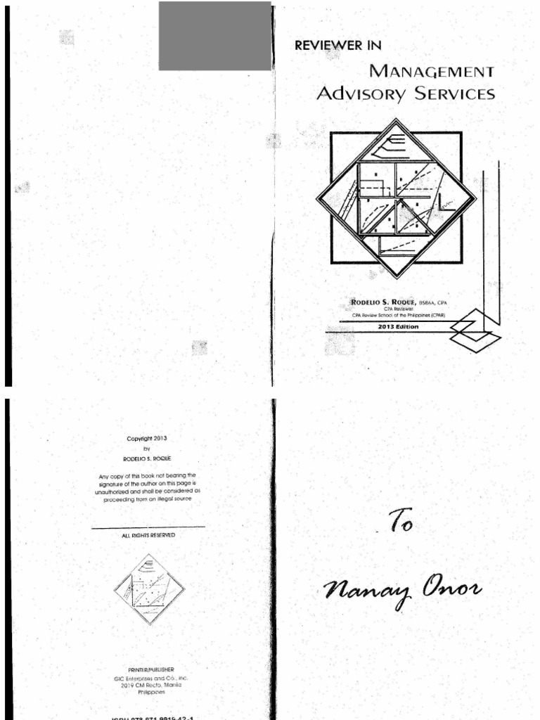 Reviewer in Management Advisory Services Roque | PDF