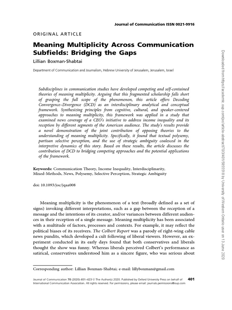 Boxman-Shabtai, L. (2020) - Meaning Multiplicity Across Communication ...