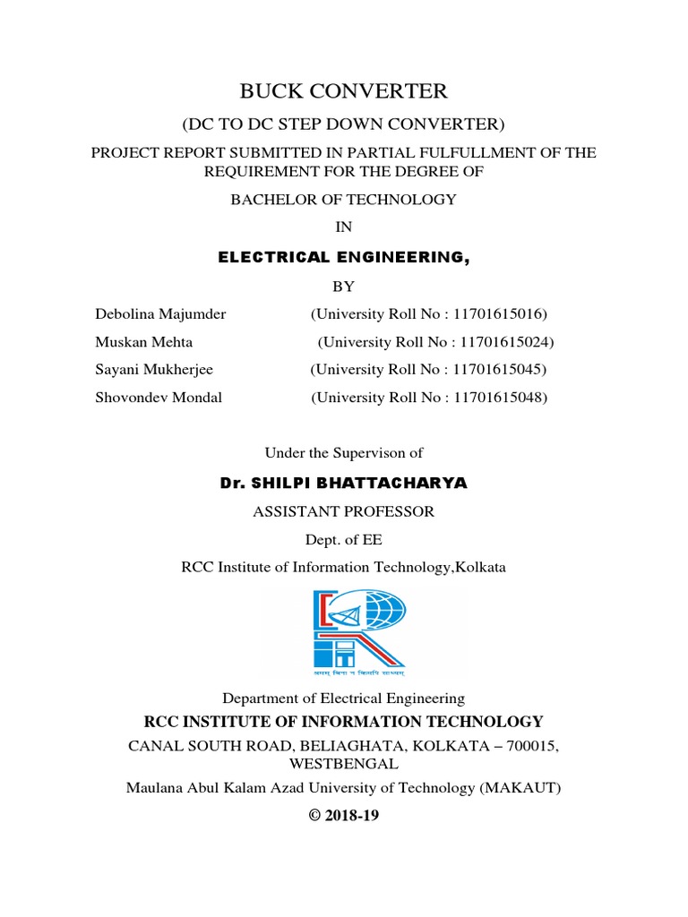 Buck Converter Full Project | PDF | Inductor | Physical Quantities