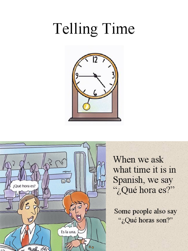 Telling Time in Spanish | PDF