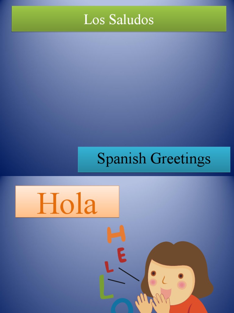 Los Saludos y Las Despedidas 2 | PDF