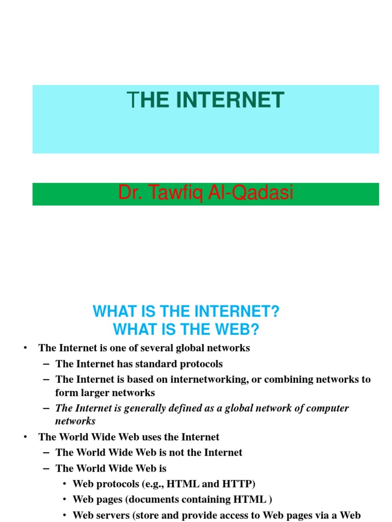 Understanding the Internet and Web | PDF