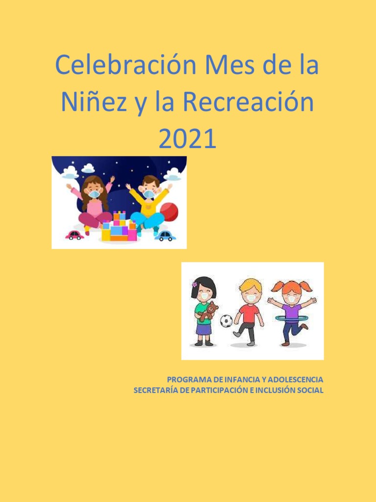 Cartilla Actividades Dia Del Niño | PDF
