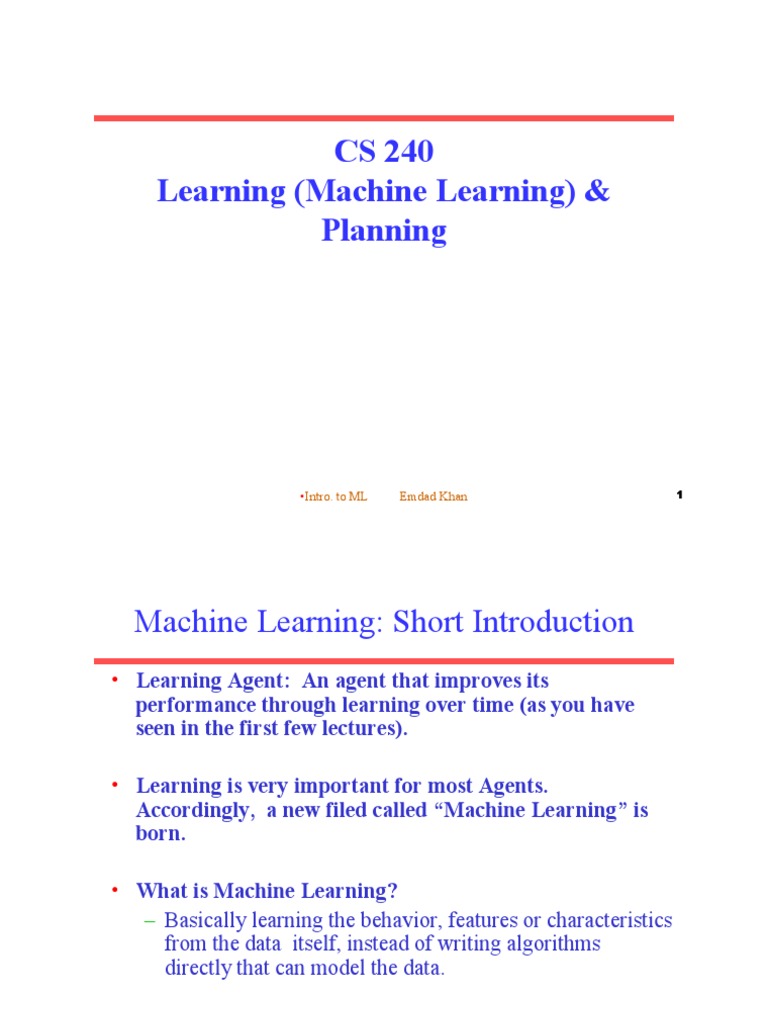 Learning and Planning | PDF | Machine Learning | Maxima And Minima
