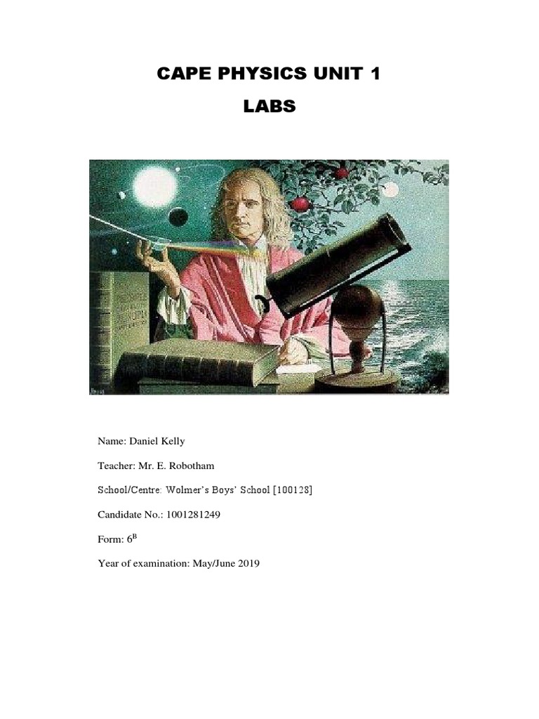 CAPE Physics Unit 1 Labs Guide | PDF