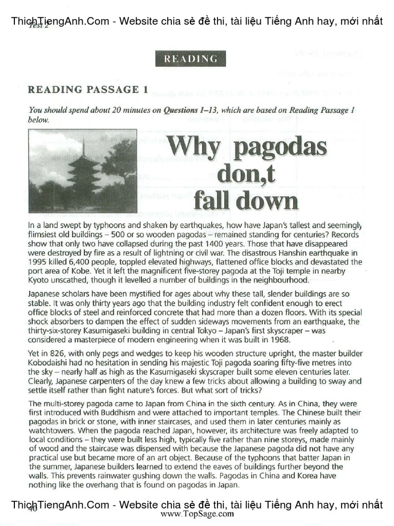 Why Pagodas Dont Fall Down | PDF