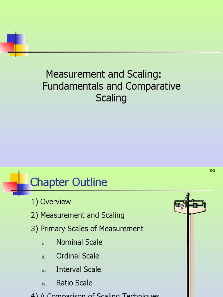 Measurement and Scaling: Fundamentals and Comparative Scaling | PDF ...