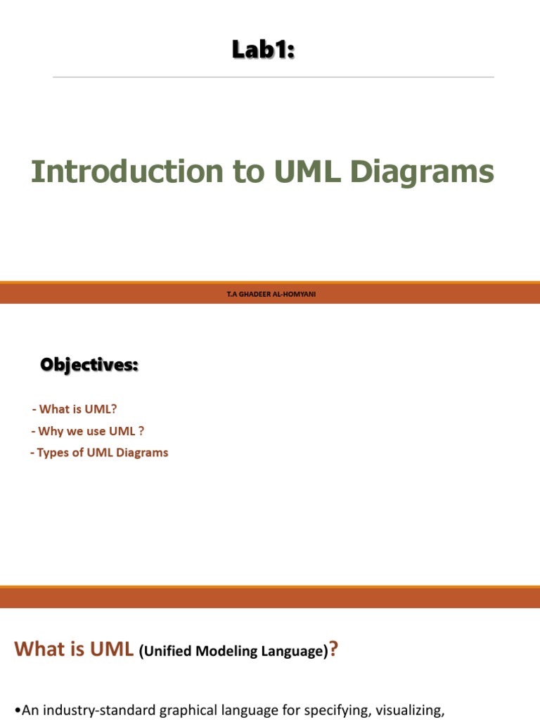 Lab 1 Introduction To UML | PDF | Unified Modeling Language | Use Case