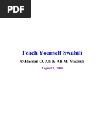 Verbs To Swahili PDF | PDF