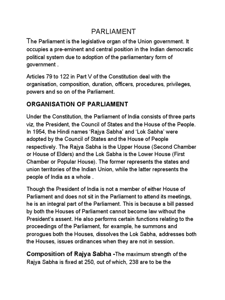 A Comprehensive Overview of the Organisation, Composition, and ...