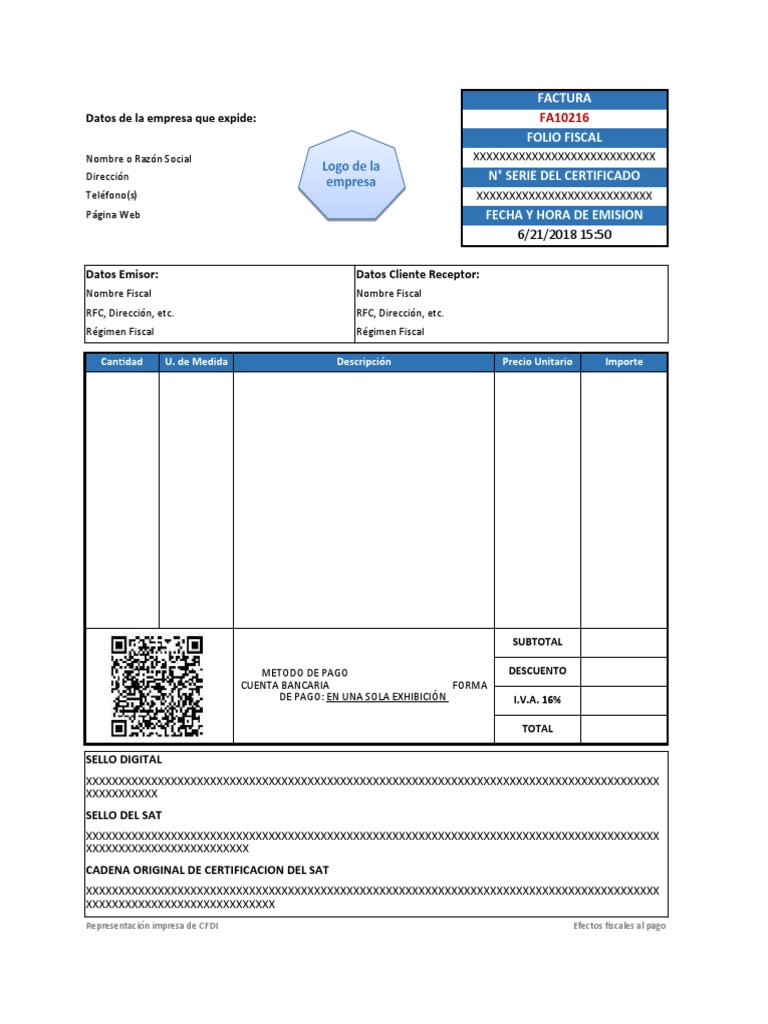 Formato de Factura | PDF