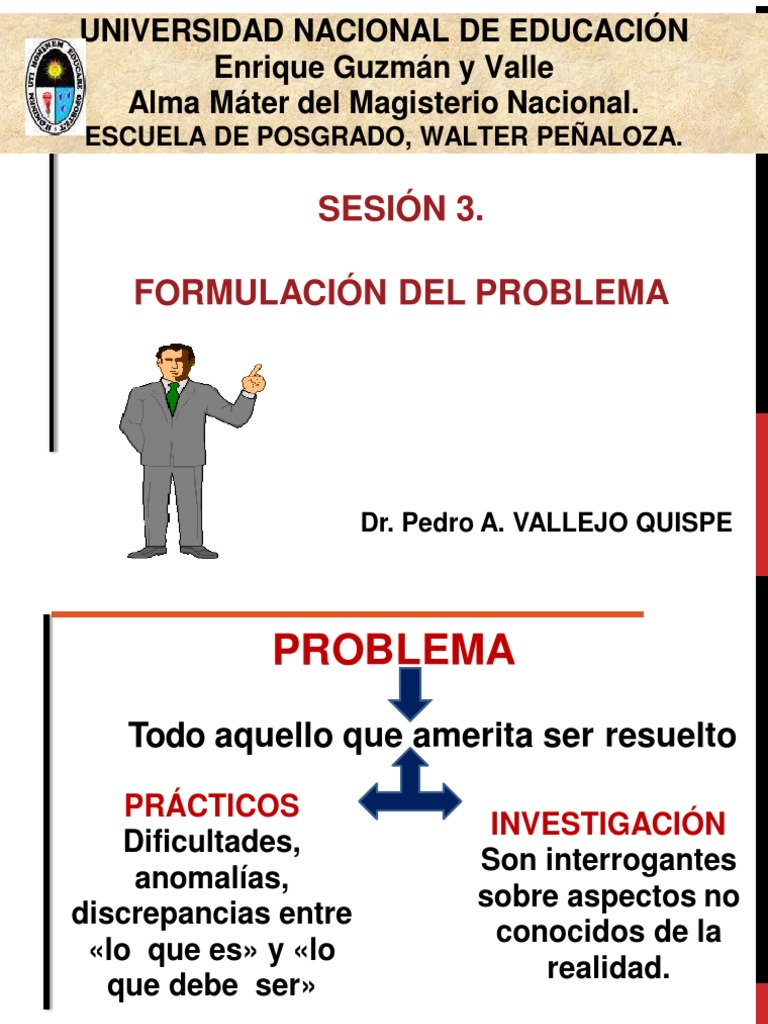 Formulación Del Problema | PDF | Aprendizaje | Evaluación