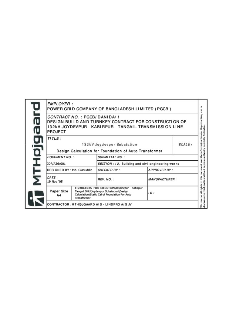 Qdoc - Tips Transformer Foundation Design | PDF | Stress (Mechanics ...