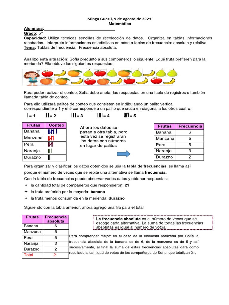 MATEMATICA 5to | PDF