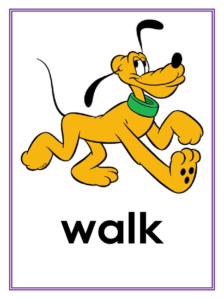 Disney Verbs Flashcards | PDF