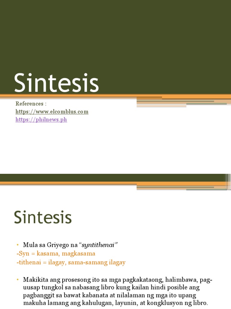 Sintesis | PDF